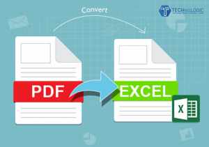 How to Conveniently Convert Your PDF Files Back to Excel | Techniblogic