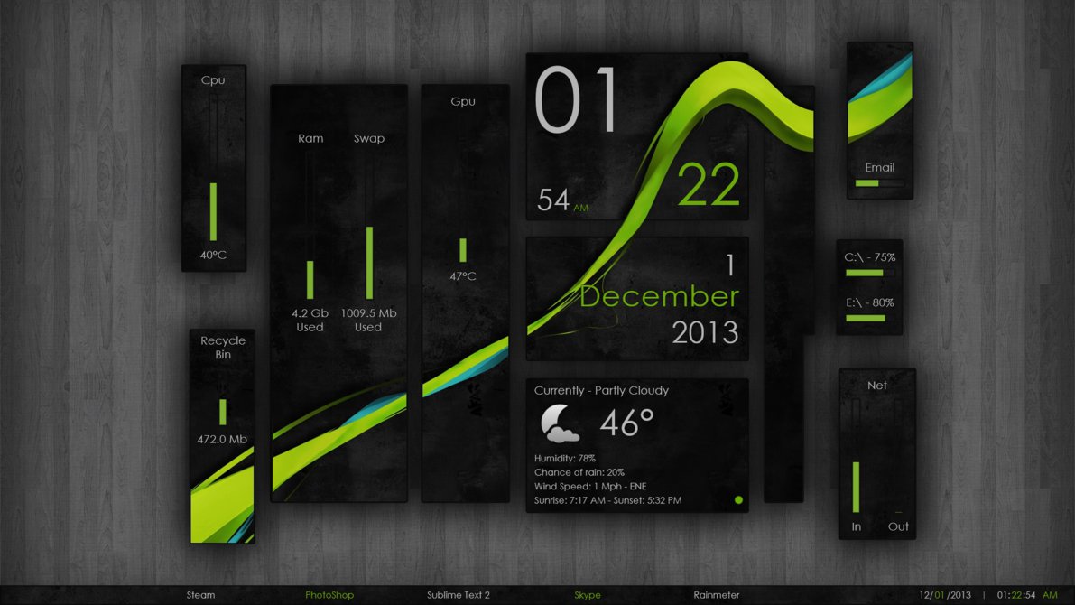 10 Best Rainmeter Skins 2026 for Windows [Free Download]