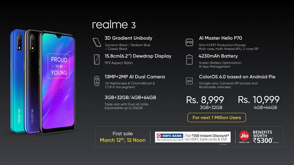 Oppo's Realme 3 With 4,230mAh Battery Launched in India | Techniblogic