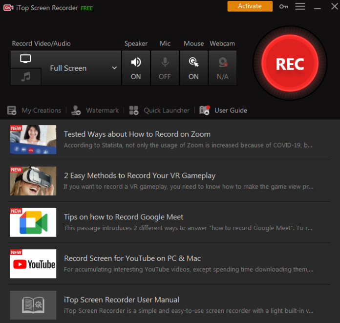 Use iTop Screen Recorder Free to Record Videos and Audio on Windows | Techniblogic