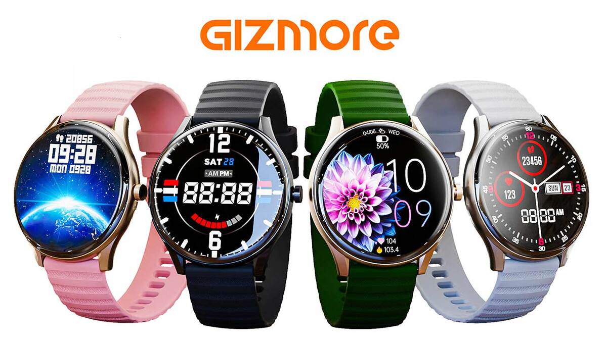 Gizmore Ultra HD Curve Smartwatch With 10-Day Marathon Battery Launched ...